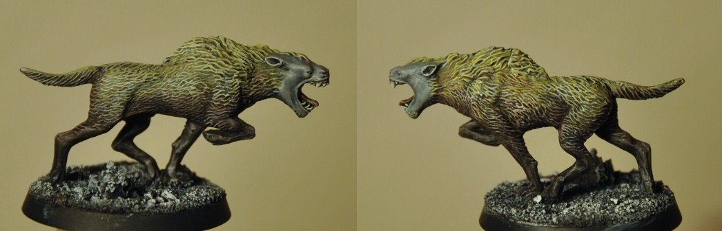 Bizzarewarstar: LOTR - Painting Wargs