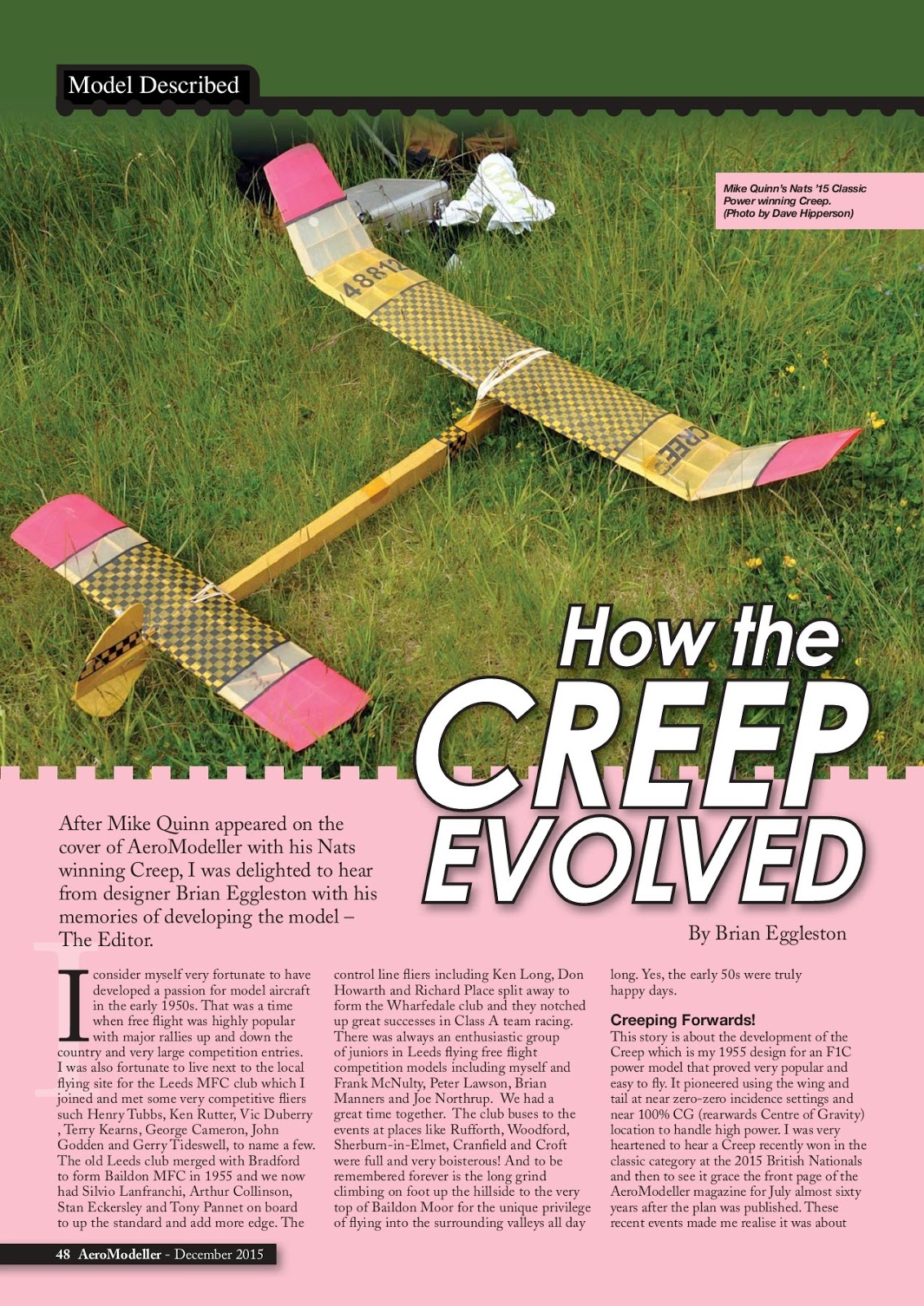 Volar Libremente - Free Flight Models Airplanes: CREEP de Brian ...