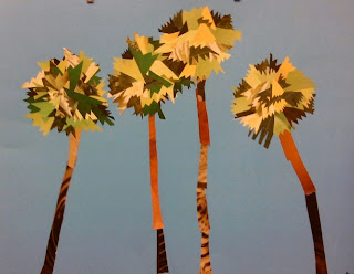 Room 101 Art: Palm Tree Paper Collage, Ages 7 to 12
