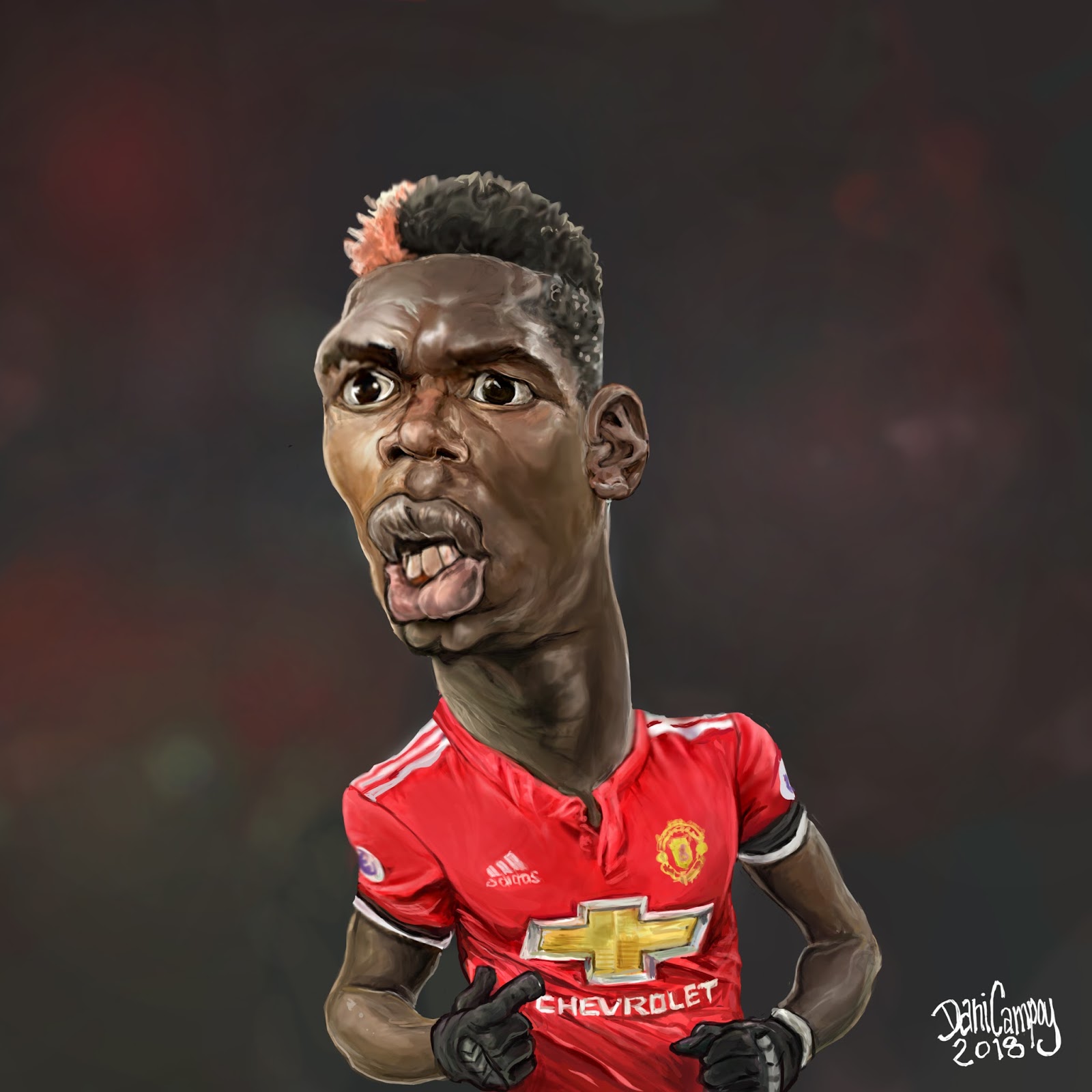 Regala caricaturas.: Paul Pogba