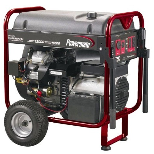 Generators: Powermate PM0601250 15,625 Watt 653cc 22 HP Subaru EH65 V ...