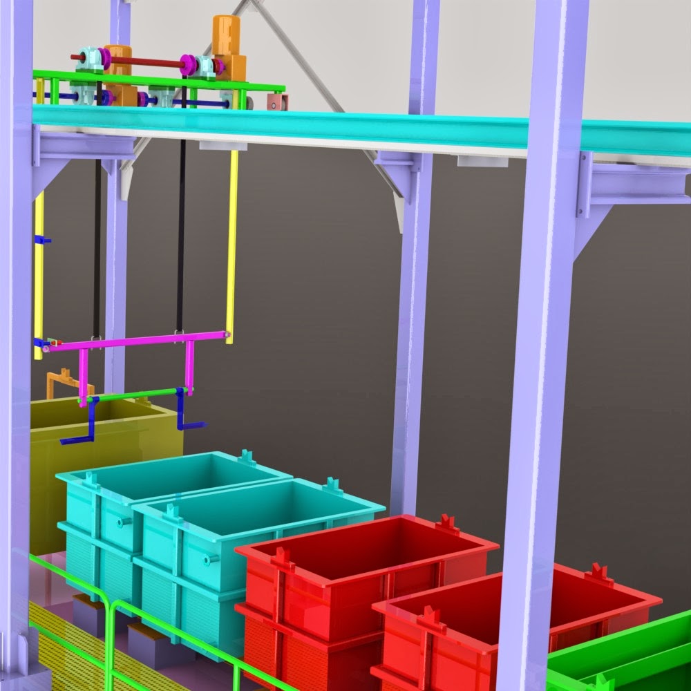 Custom Machine Designer: Aluminum Anodizing plant-Complete design in ...