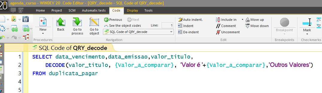 Windev21 Aulas,Estudos e Desenvolvimento: Windev Sql /6.. -DECODE