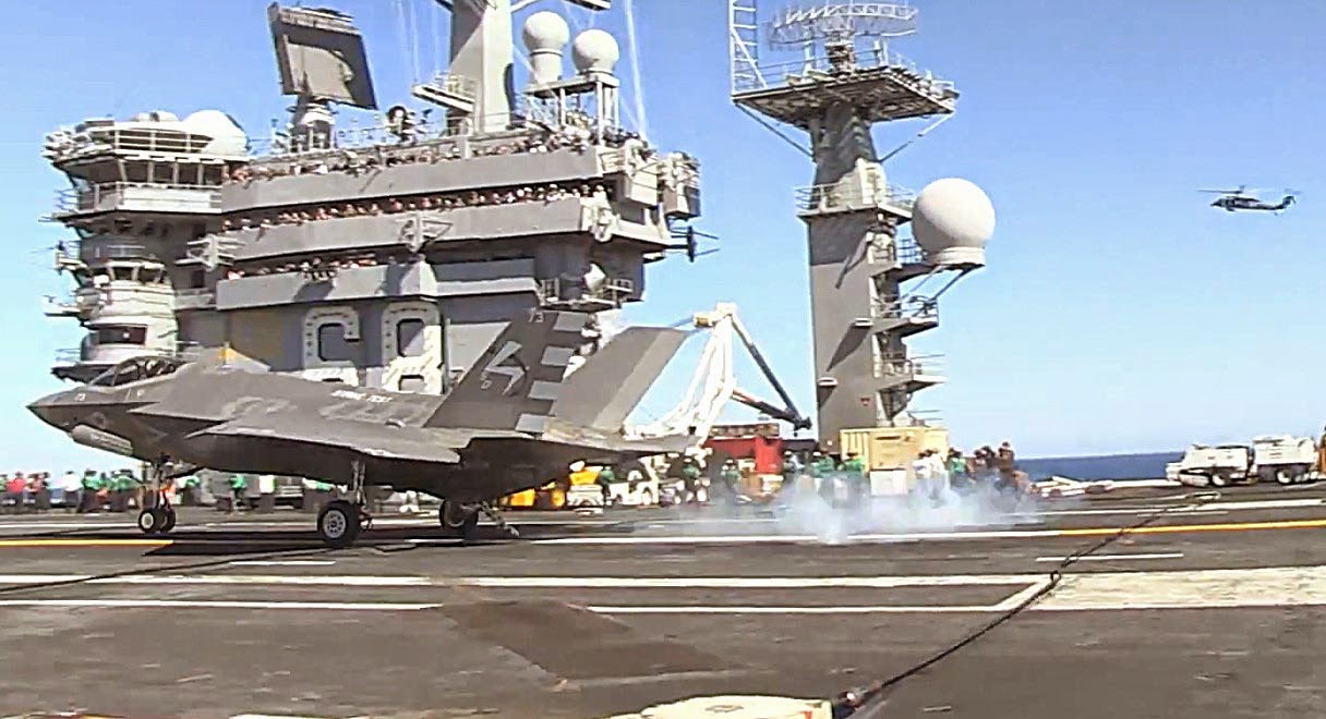 Elements Of Power: F-35C Makes First Carrier Traps