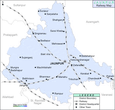Rail-Map-india: jaunpur-railway-map