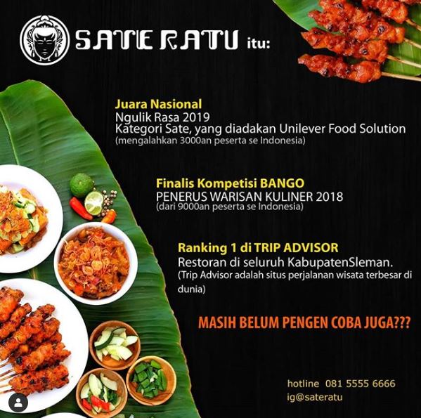 Sate Kanak, Sate Juara Asli Jogja Buronan Turis Mancanegara - ipung.net