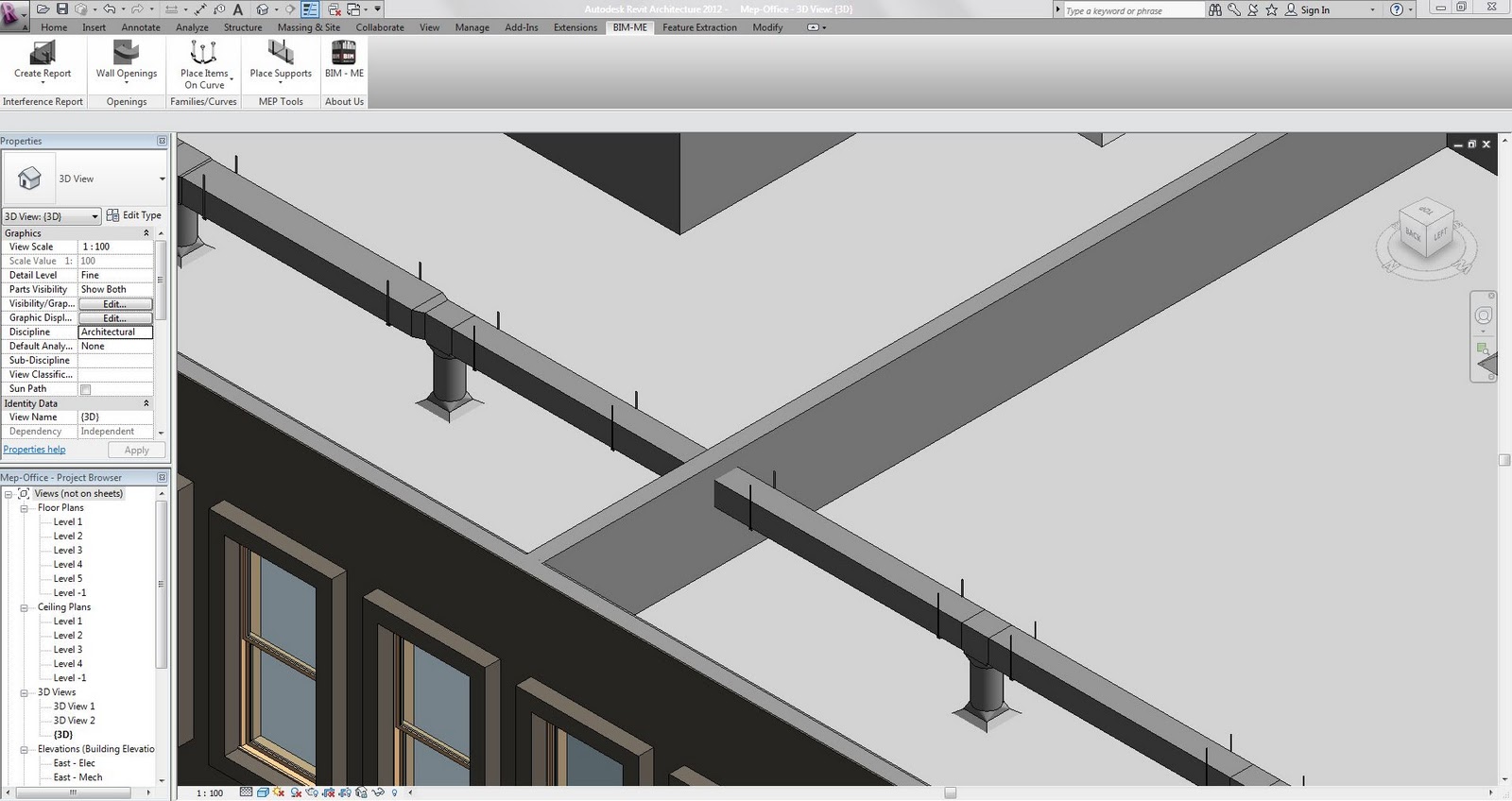 BIM-ME: Automatically Distributes Supports Elements for Networks of ...