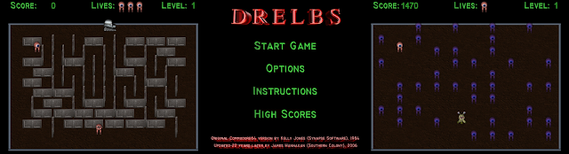 FRGCB - Finnish Retro Game Comparison Blog: Drelbs (Synapse Software, 1983)
