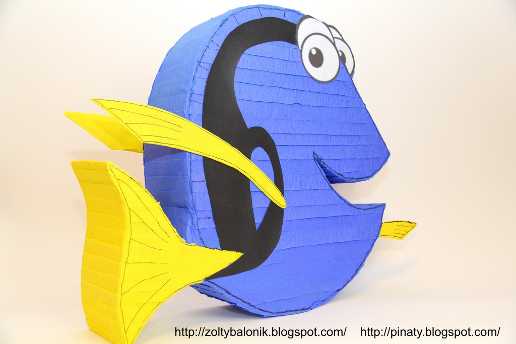 Żółty balonik: Gdzie jest Dory - Żółty balonik - piniata Dory