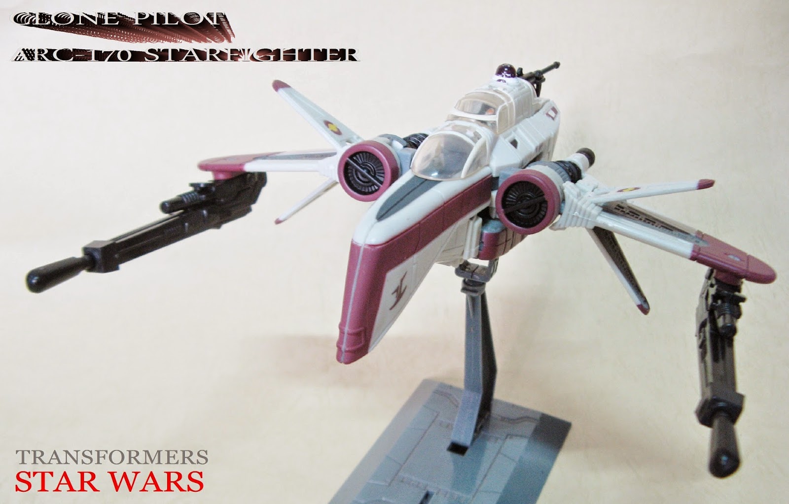 STAR WARS TRANSFORMERS : ARC 170 STARFIGHTER/CLONE PILOT星戰變形金剛 :ARC 170 ...