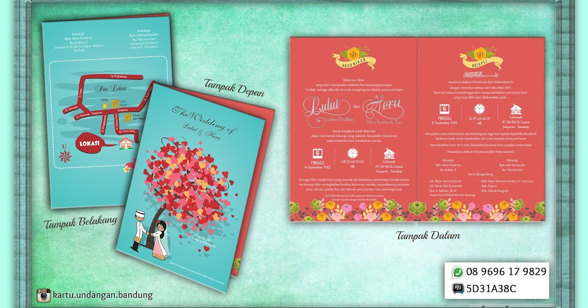 Undangan Hard Cover Kartun