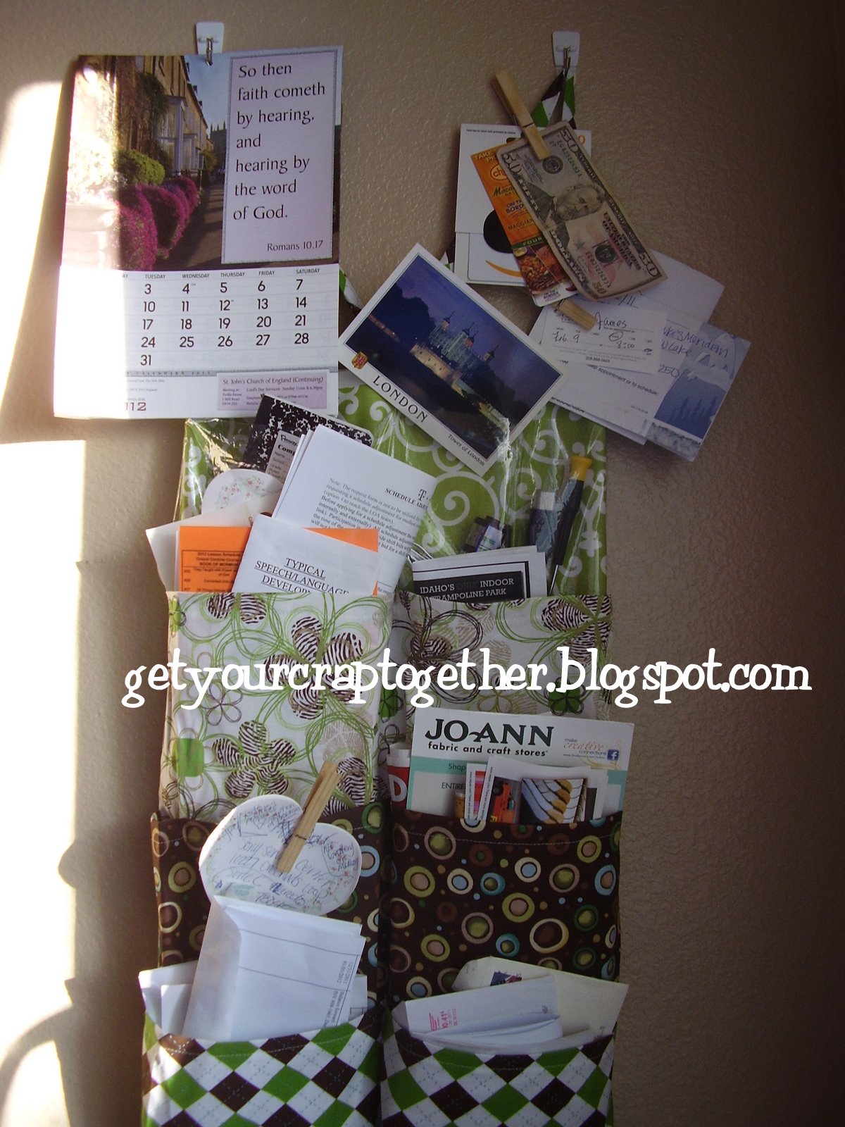 Mail Organizer Tutorial | Sew Simple Home