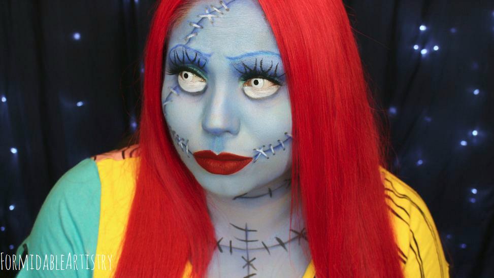 FormidableArtistry: Nightmare Before Christmas Sally makeup tutorial 31 ...