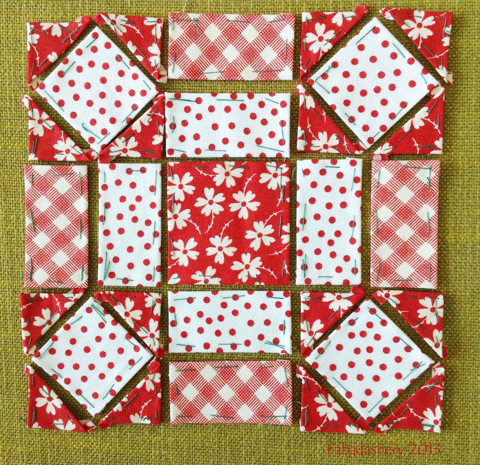 Fabadashery: Nearly Insane Quilt - Block 67