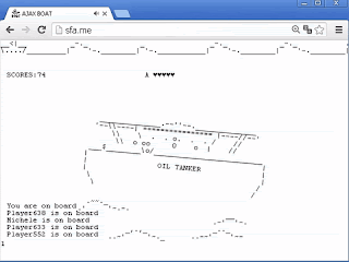 ASCII Art Boats: List of GIFs