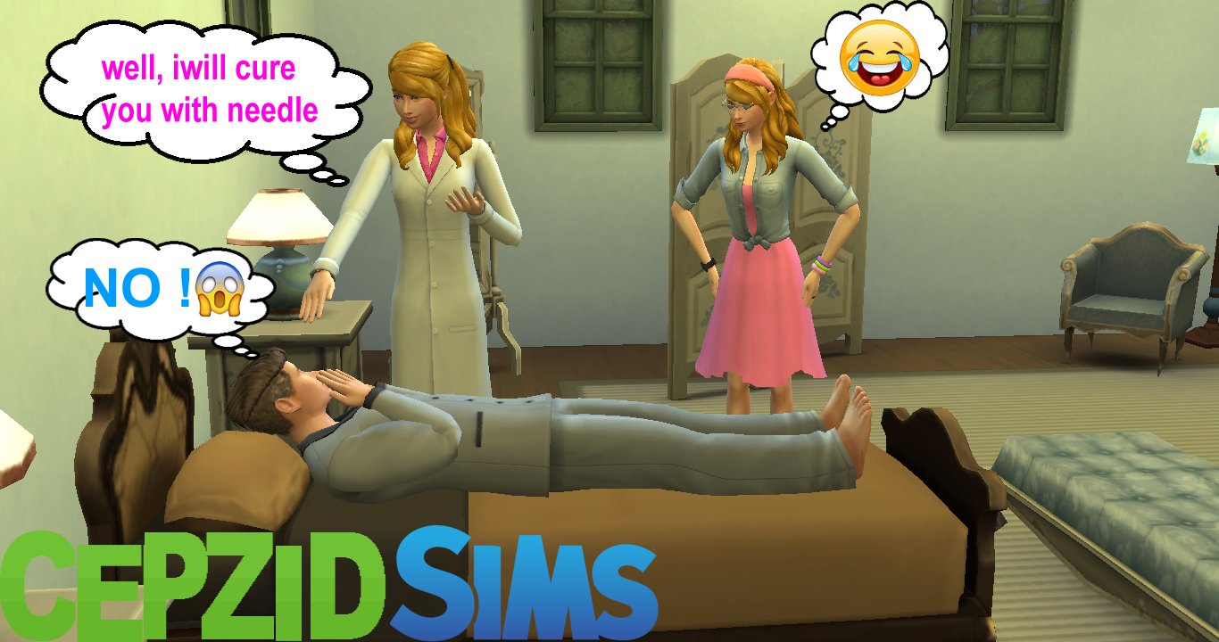 Doctor Visit In My Home Pose ~ Cepzid Sims