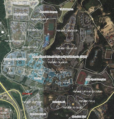 peta UIAM Gombak ~ Nur Areefah