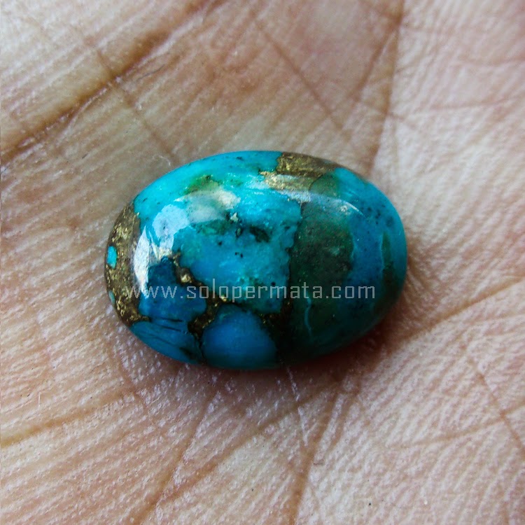 Batu Permata Pyrus Turquoise - SP608 + Memo | Batu Emerald Cut | Toko ...