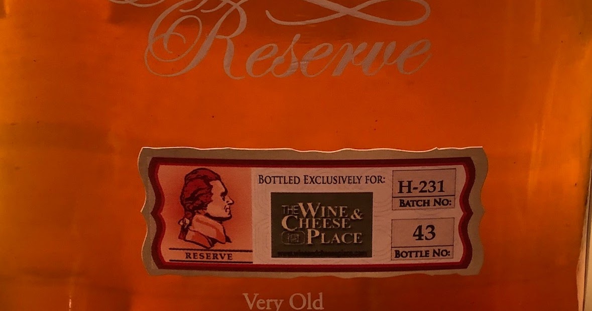 The Wine and Cheese Place: TWCP Jefferson Reserve Bourbon