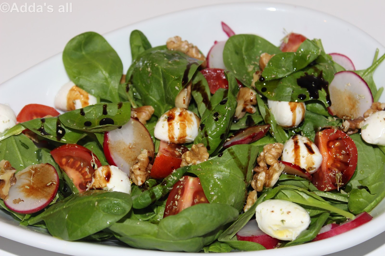 Adda's All : Insalata di spinacini freschi