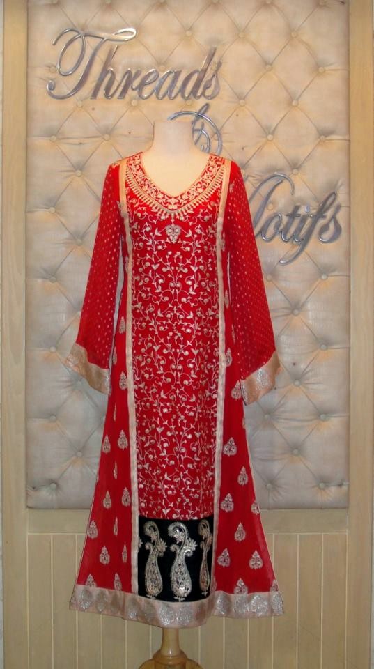 Latest Wedding Wear Dresses 2012 For Womens By Thread And Motifs ...