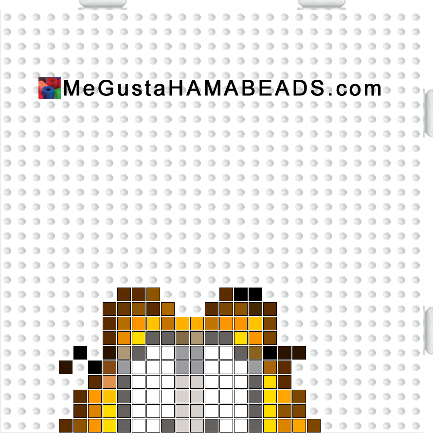 MeGustaHAMABEADS.com: PlantillasHamaBeads Garfield Parte 1