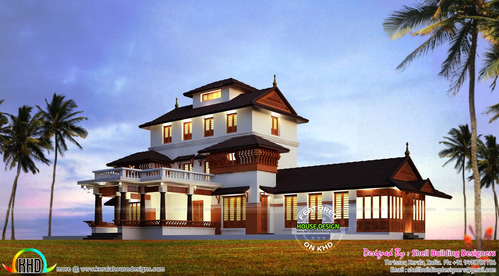 Kerala mana architecture - Kerala Home Design and Floor Plans - 9K ...