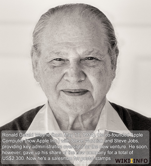 Ronald Gerald Wayne "Co-founder Of Apple Inc." | WIKI I INFO