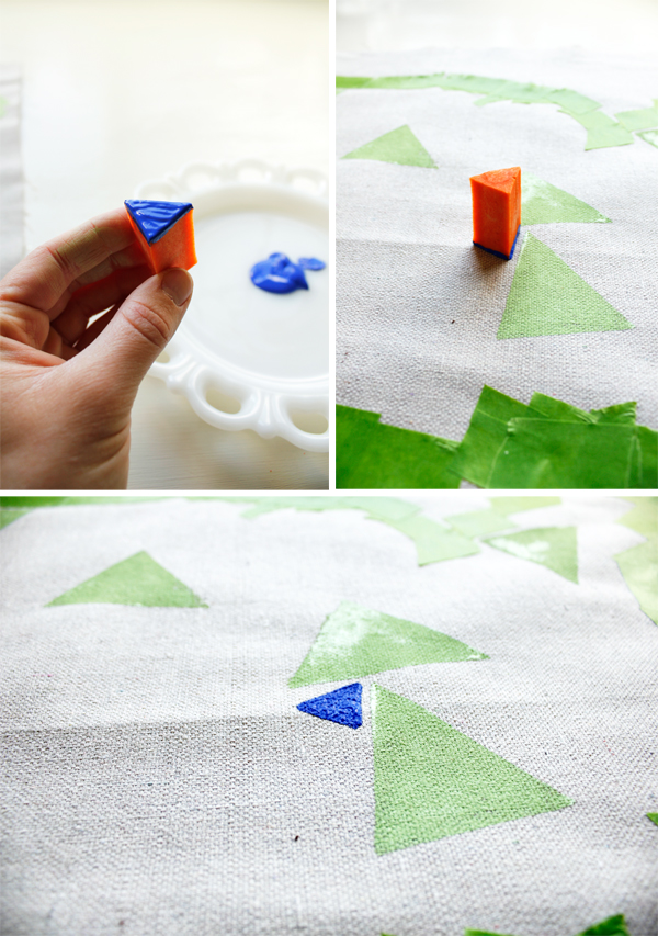 a ruffled life: Veggie Stamp DIY!
