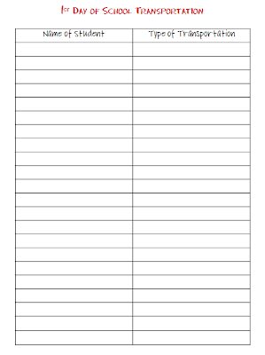 teacherific: Back to School Parent info Packet