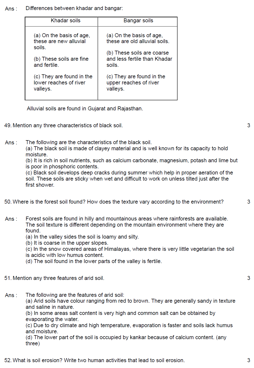 RESOURCES CH-1 GEOGRAPHY QUESTION ANSWER CLASS 10