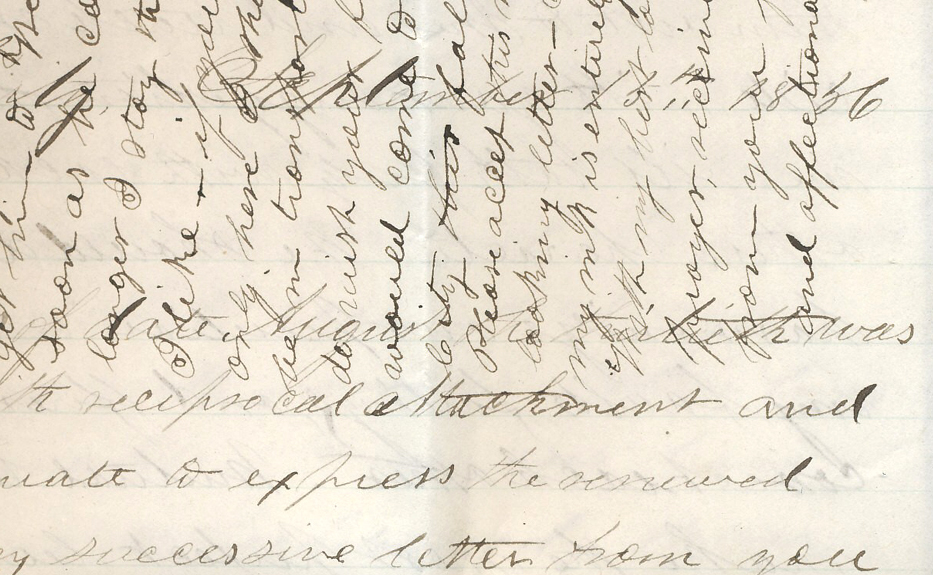 HUDSON and JOY:An American History in Letters: Cross Writing from 1856