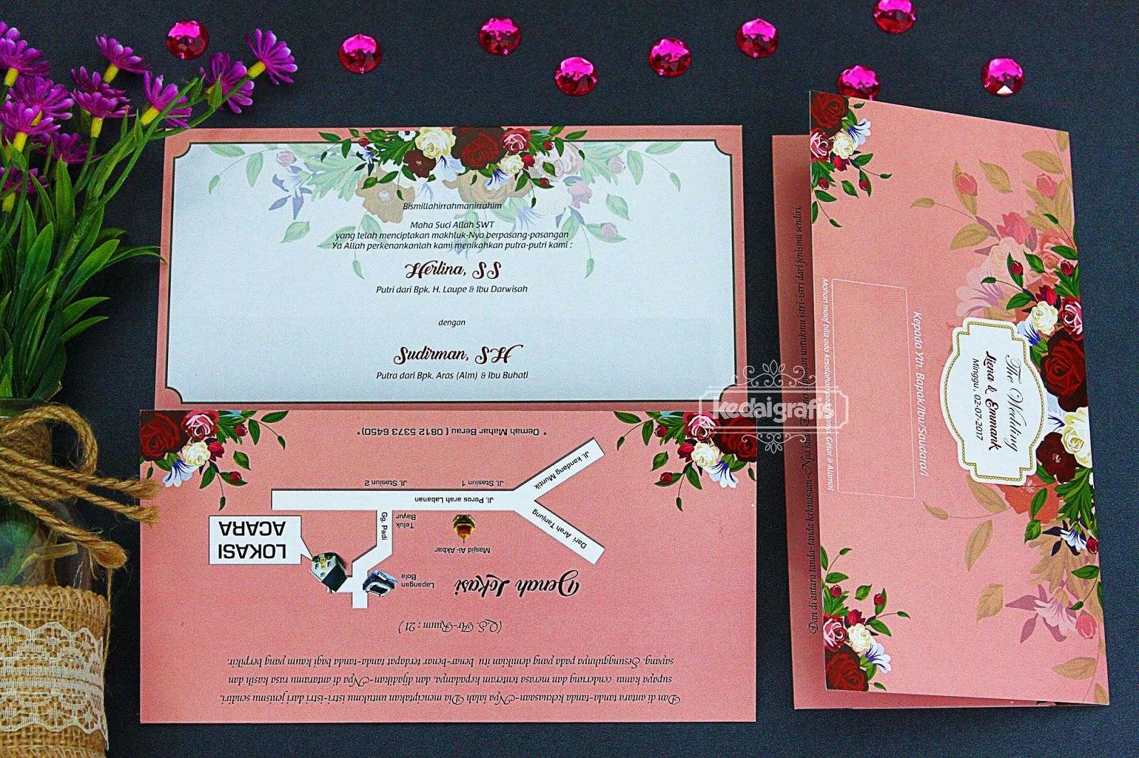 Undangan Pernikahan Vintage Murah