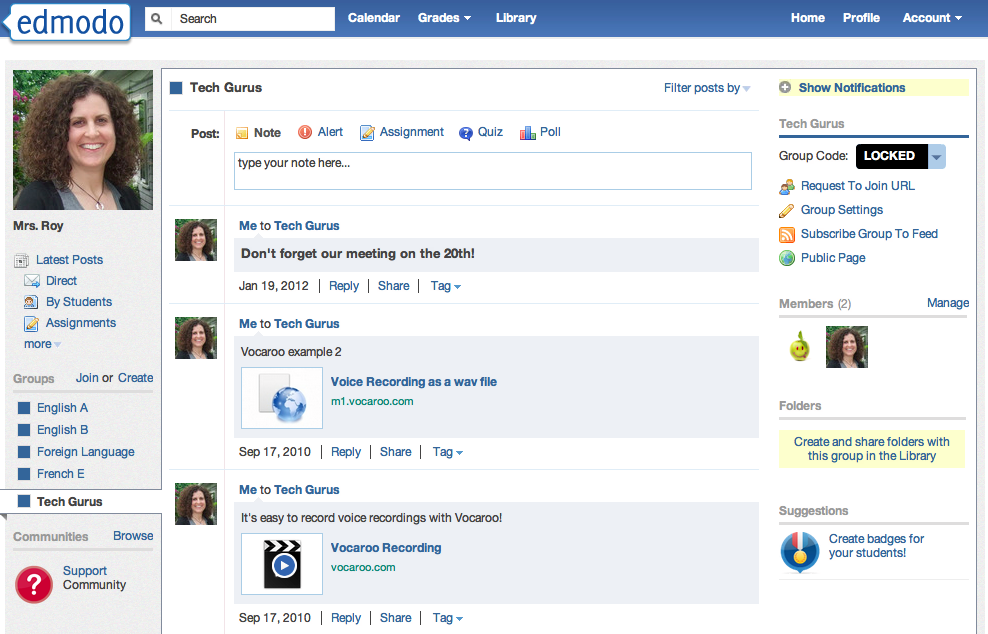 Educating Lifelong Learners: Creating a Community with Edmodo