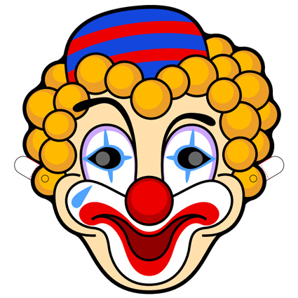 Clown Mask Printable - Masks for Children