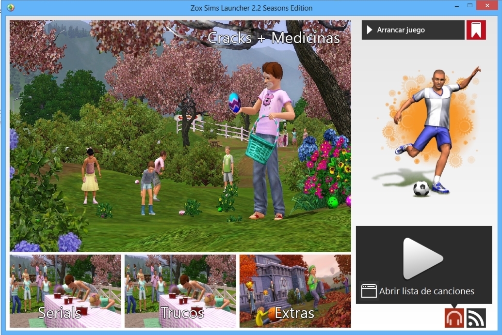 Sims 3 Launcher: Zox Sims 3 Launcher 2.2.1 Seasons Edition