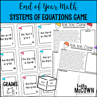 Kelly McCown: End of Year Math Games and Activities