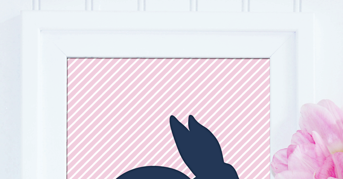 Free Printable Easter Bunny Silhouette | i should be mopping the floor