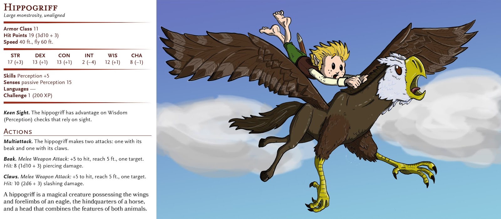 D&D Basic Monsters: Hippogriff
