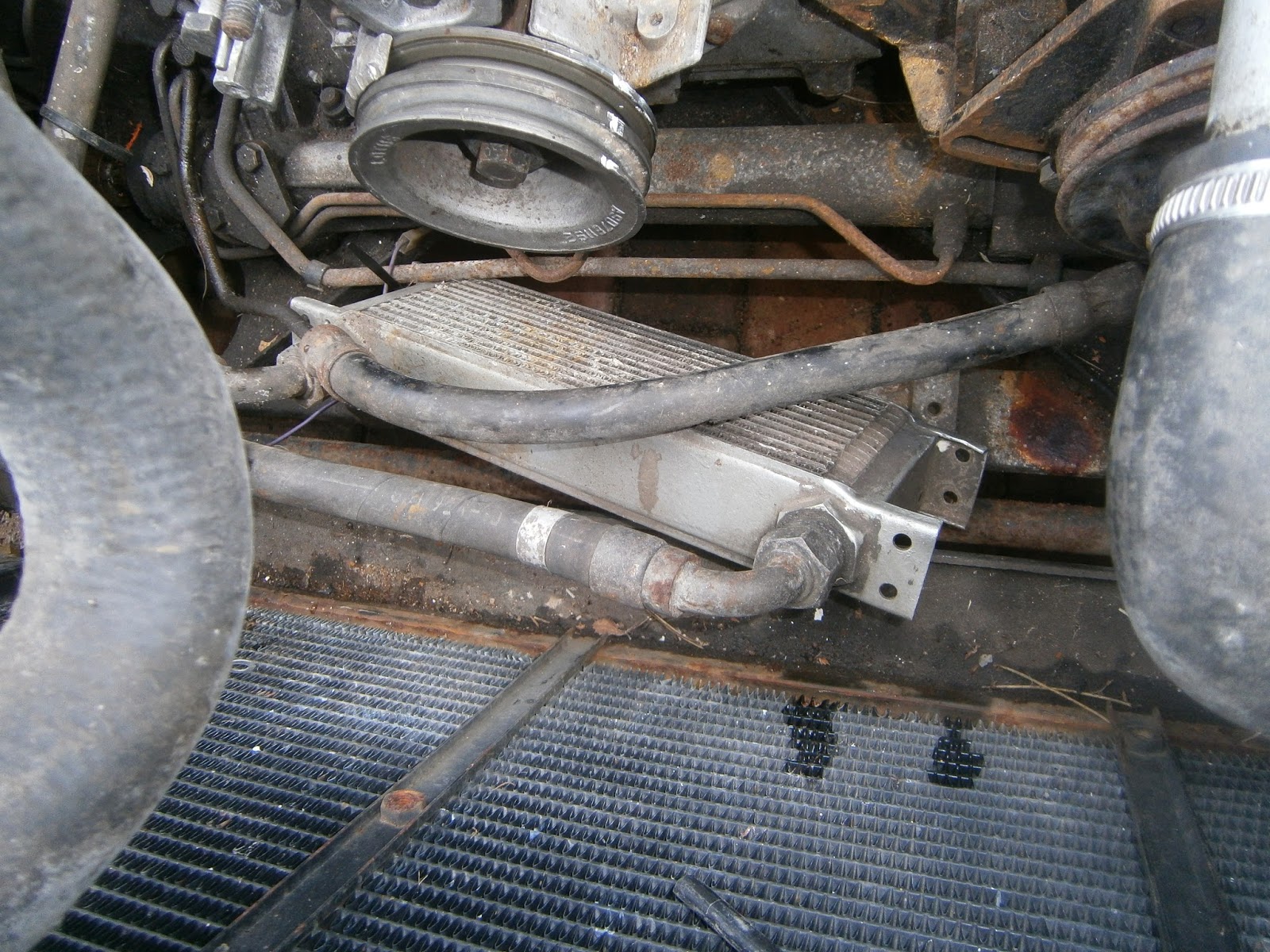 Lotus Excel Restoration: Removing the radiator, PAS pump and oil cooler