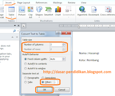 CARA MEMBUAT TABEL DI MICROSOFT WORD | Dunia Teknologi