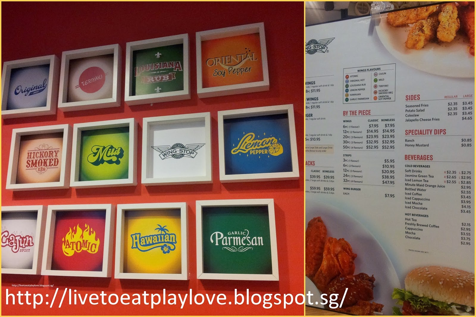 LiveToEat.Play.Love.: Wingstop Singapore - Bedok Mall