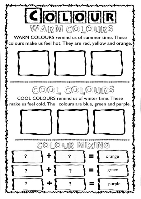 Elements Of Art Worksheets For Elementary