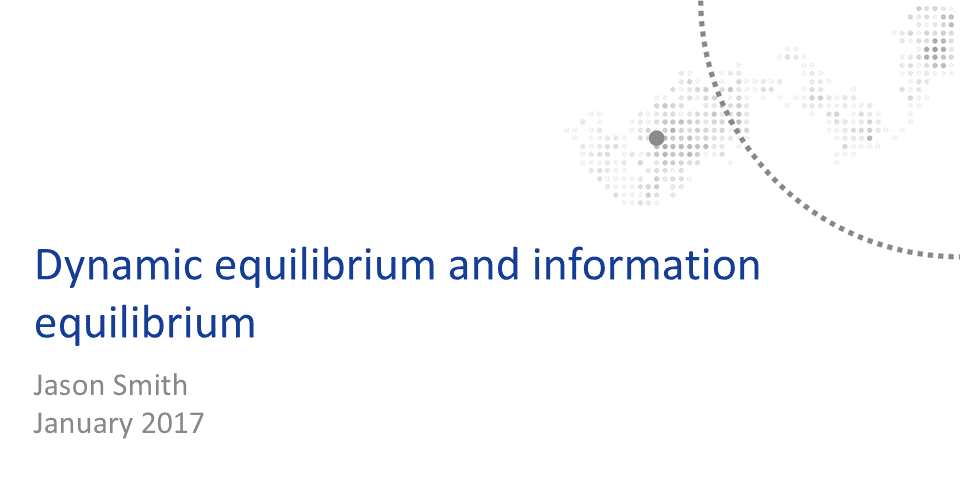 Information Transfer Economics: Dynamic equilibrium (presentation)