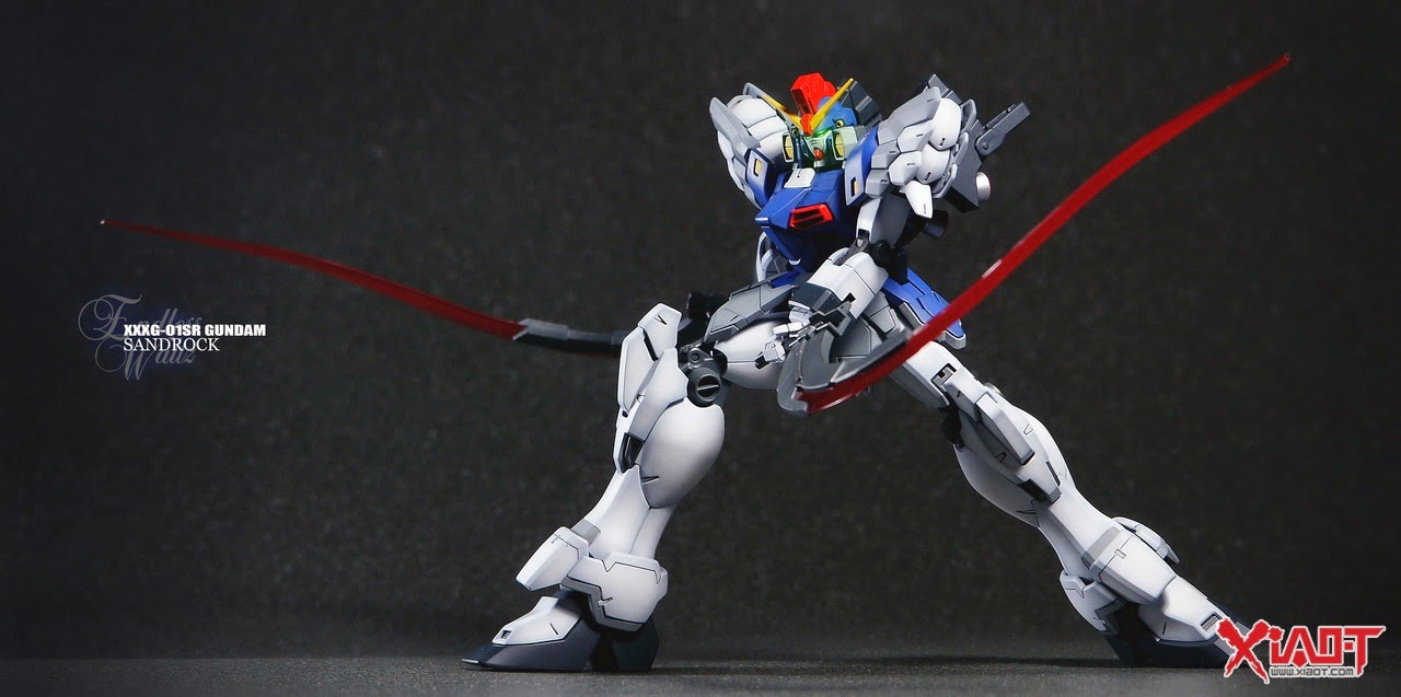 MG 1/100 Sandrock Gundam Custom EW with Cloak Custom Build