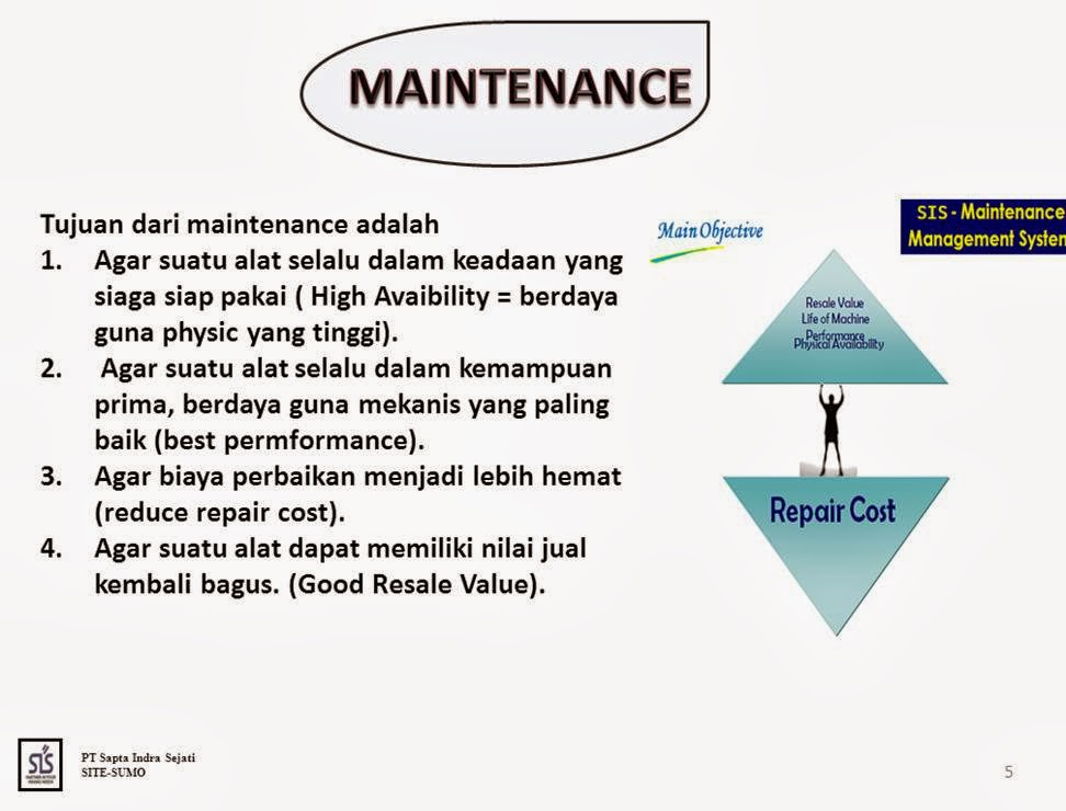 Perencanaan Perawatan Alat Berat: Perencanaan Perawatan Alat Berat