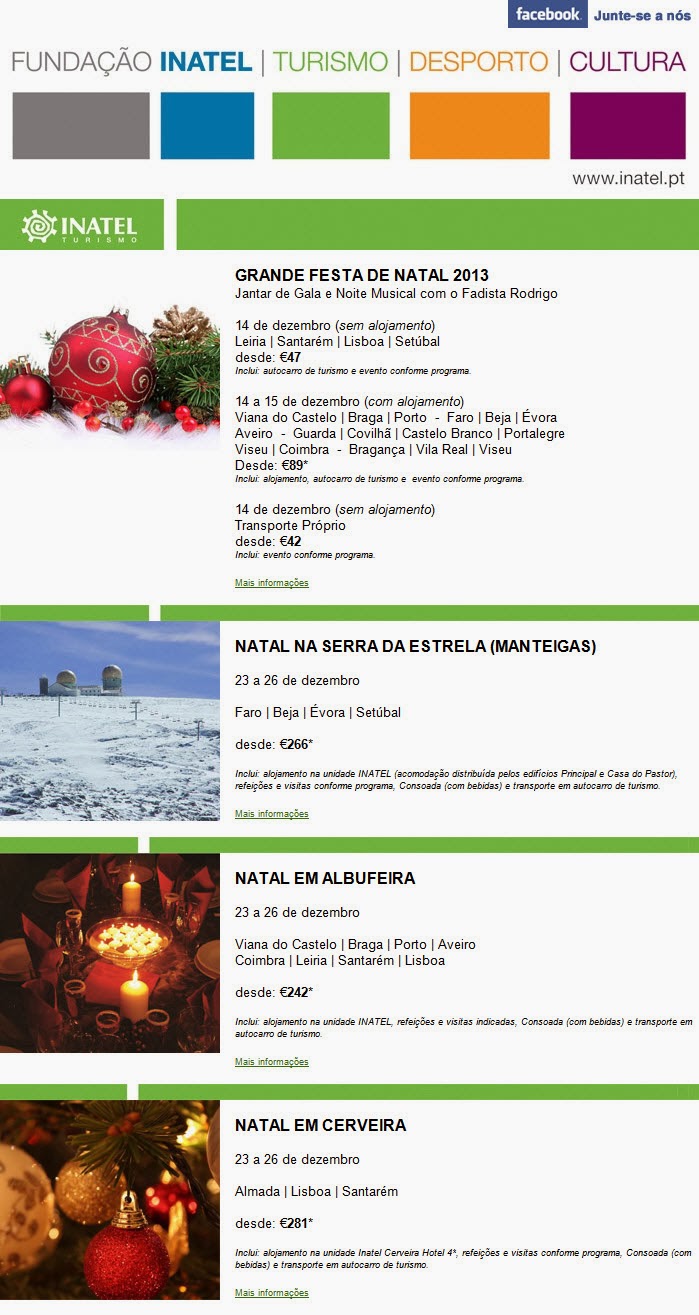 Casa do Pessoal SCML: Viagens Nacionais e Internacionais | Fundação INATEL