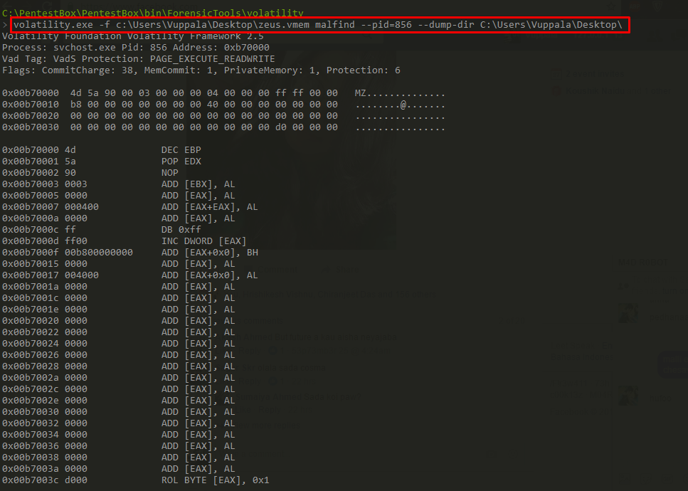 Malware analysis using Memory Forensics (Zeus Botnet) | EFORENSICS