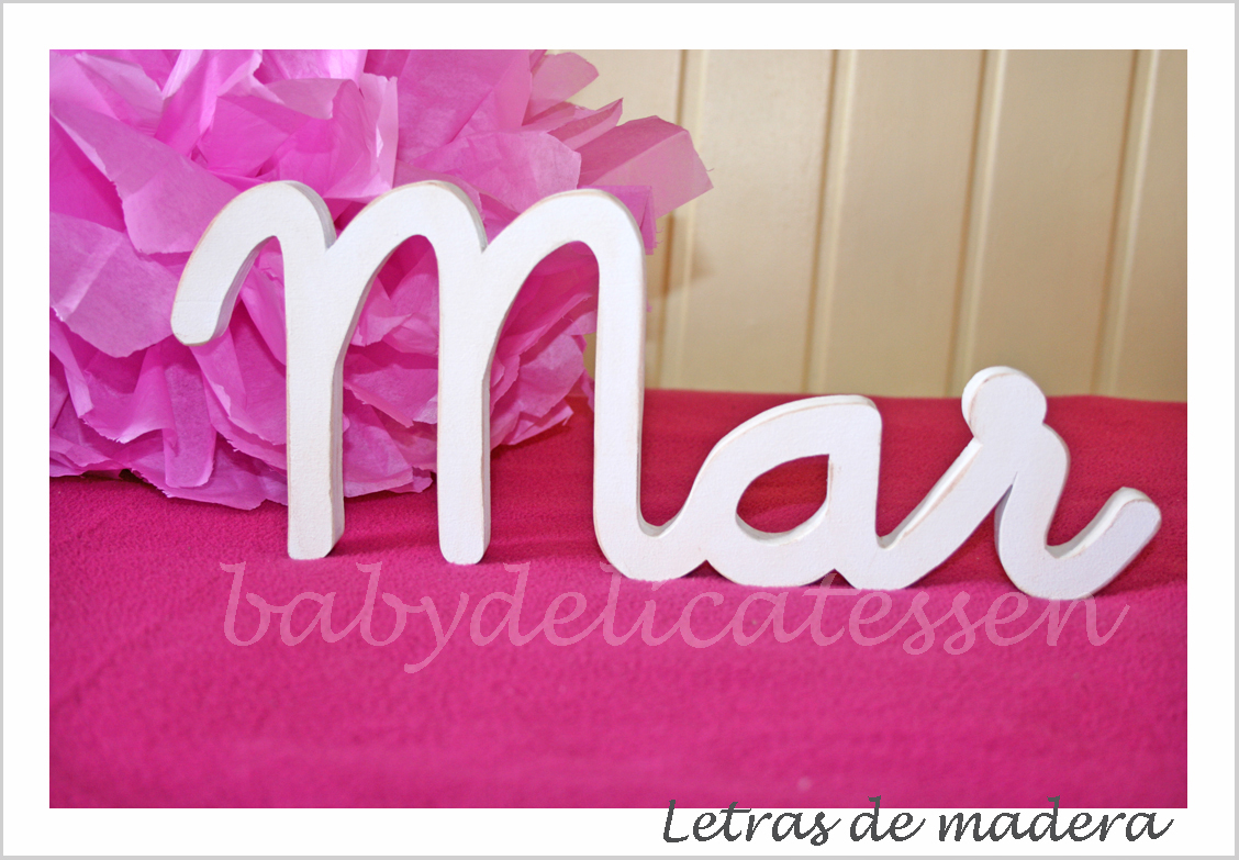 BABY DELICATESSEN LETRAS DE MADERA: NOMBRES PARA ZOE Y MAR