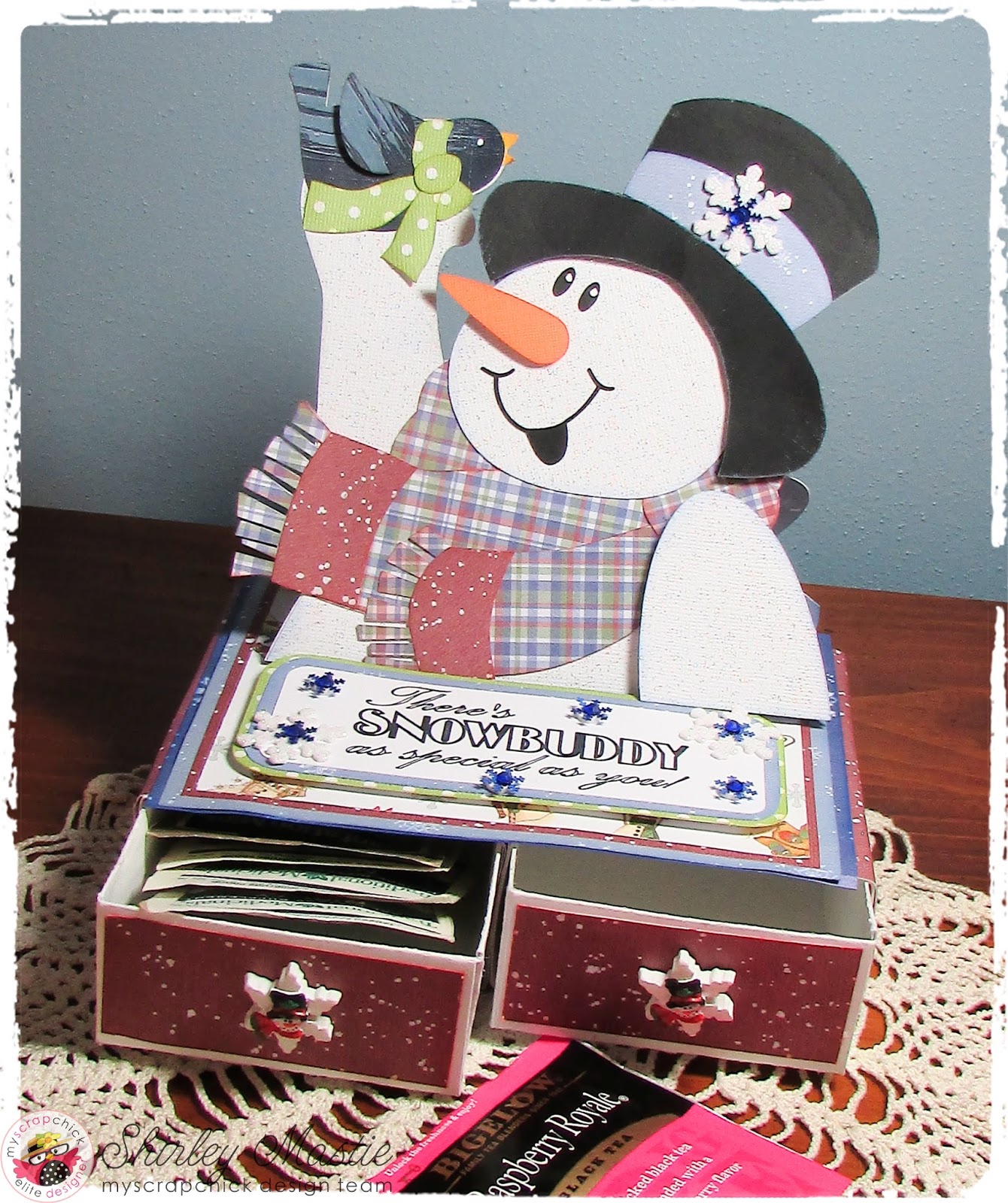 Scrappy Sam Designs: Snowman Easel Match Box